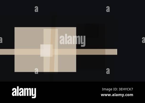 Abstract geometric composition with overlapping translucent rectangles ...
