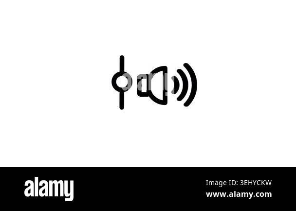 A minimalist black and white icon displaying a tuning fork combined ...