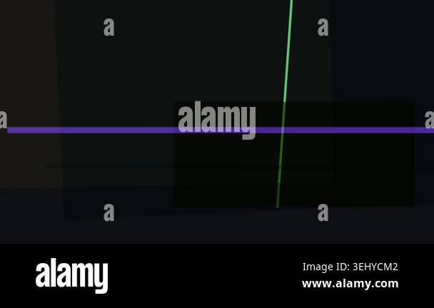 Abstract digital art with intersecting horizontal purple and vertical ...