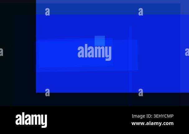 Abstract composition of overlapping blue rectangles with varying ...