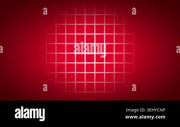 A glowing red grid sphere with a soft radial gradient pulses with warm ...