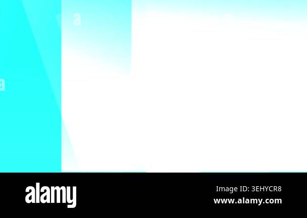 Abstract geometric shapes with bright cyan and white color palette ...