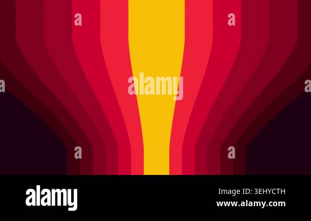 Warm yellow red and orange concentric tunnel-like bands converge to a ...