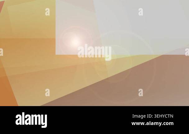 Abstract geometric shapes with warm gradient colors and lens flare ...