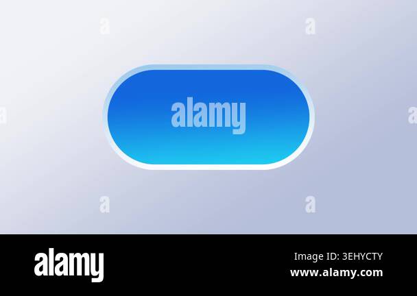 A single clean blue rounded rectangle button floats centered on a soft ...