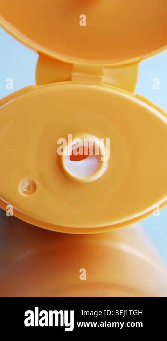 White cream that comes out slowly from the orange tube packaging above ...