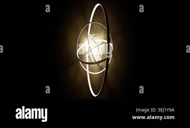 light in the form of a spiral on a dark background Stock Video Footage ...