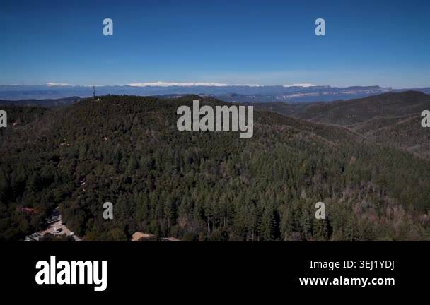 Snowy Pyrenees mountains Catalonia. High quality 4k drone footage Stock ...