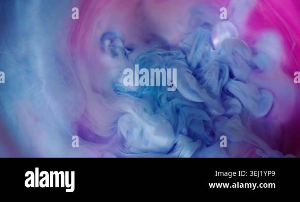 Defocused fume wave. Ink steam. Colorful smoke underwater art curl ...