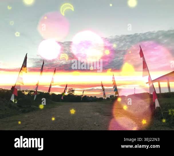 beautiful sunset over the sea Stock Video Footage - Alamy