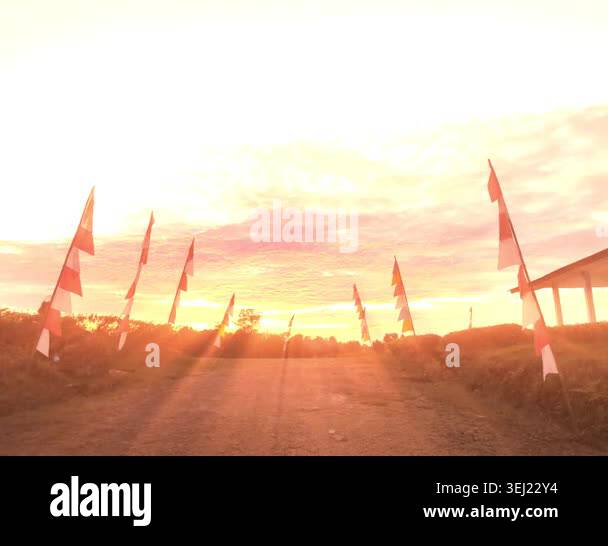 beautiful sunset in the mountains Stock Video Footage - Alamy