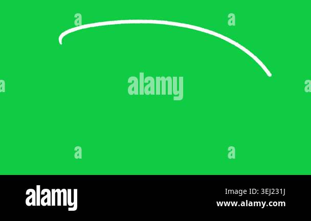 Brush stroke abstract green circle, dynamic motion, hand-drawn style ...