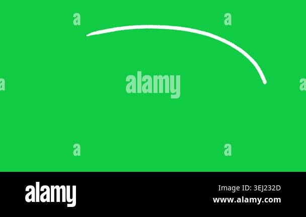 Brush stroke white oval shape, minimal flat style, isolated on green ...