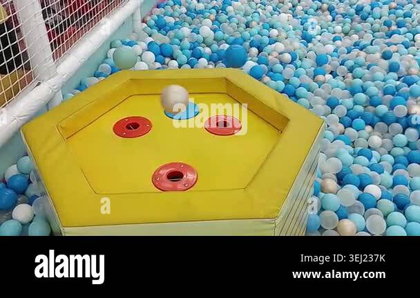 colorful and colored plastic balls for play Stock Video Footage - Alamy