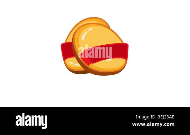 A modern 2d style animated icon of soft house slippers Stock Video ...