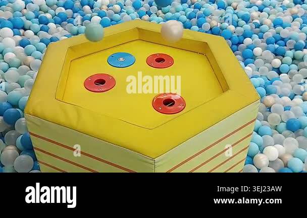 plastic ball with colorful balls Stock Video Footage - Alamy