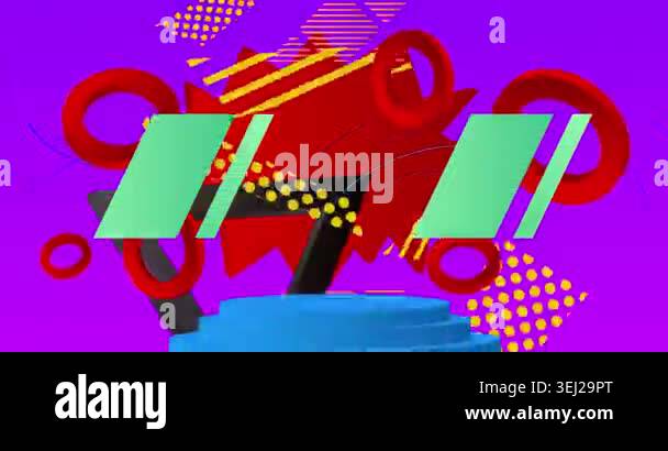 Mockup product display animation, cylinder pedestal podium. Stage ...