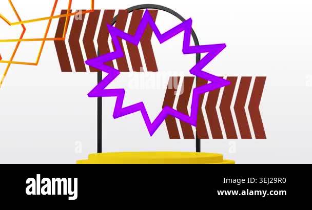 Mockup product display animation, cylinder pedestal podium. Stage ...