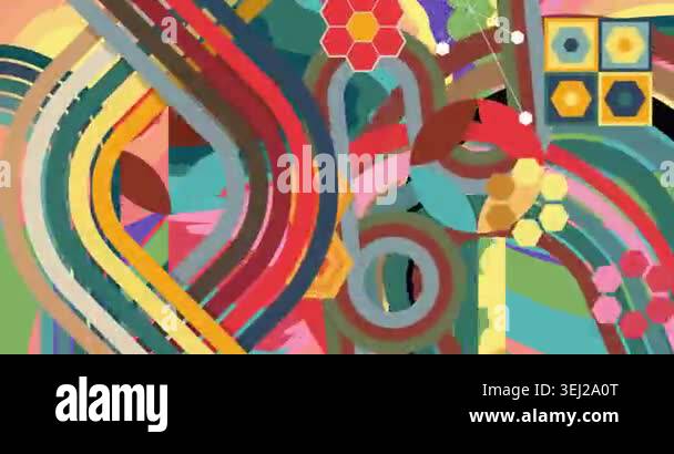 Retro 70s Background animation with Groovy 1970s art video ...