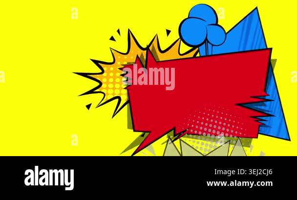 Comics background animation, comic book backdrop video. Retro Cartoon ...