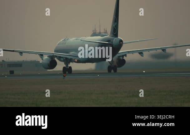 22 MAY 2026 - Lisbon, Portugal - An aircraft approaches and lands on ...