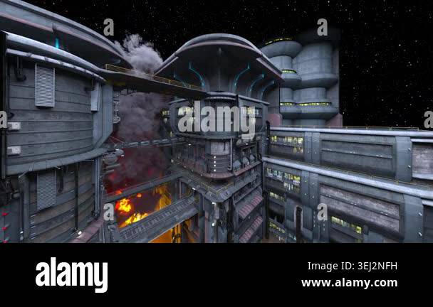 3D rendering of the fortress Stock Video Footage - Alamy