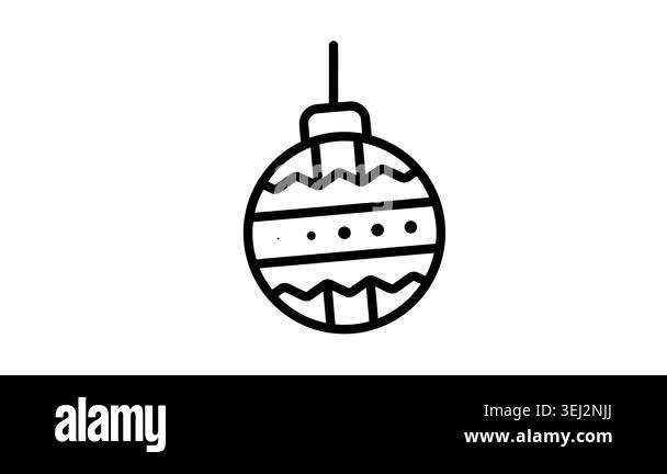 Check this linear style icon animation of cake with a burning candle on ...