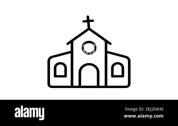 An editable line style icon animation of christmas card envelope Stock ...