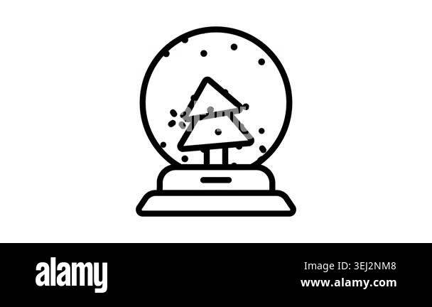 Grab this amazing line style icon animation of rattle drum music Stock ...