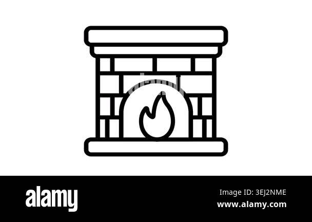 A well designed linear style icon animation of hot chocolate mug Stock ...