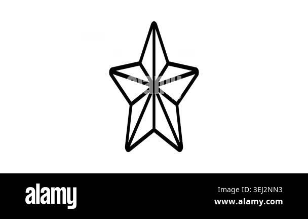 Hand holding new year placard, icon animation designed in line style ...