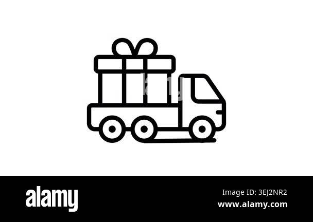 Trendy line style icon animation of shooting star, ready for premium ...