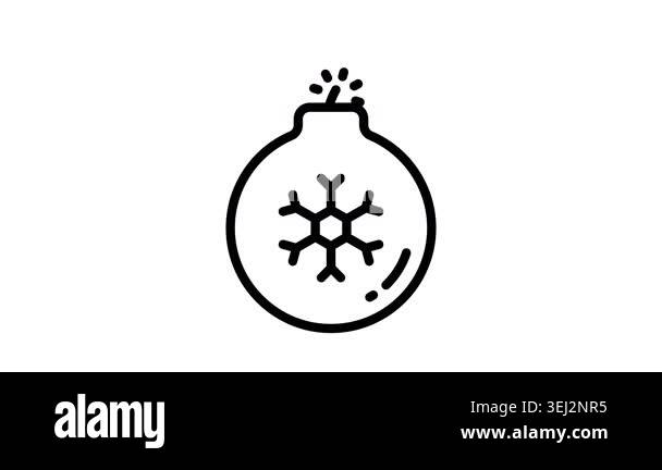 Easy to use line style icon animation showing food serving hot cloche ...