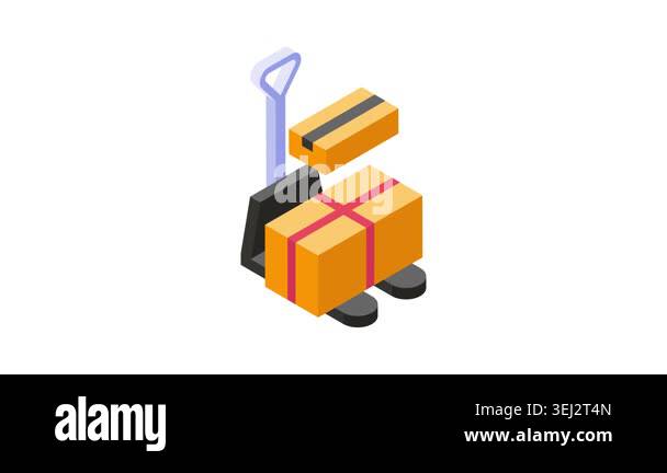 Get this amazing animated icon of parcel trolley in modern style Stock ...