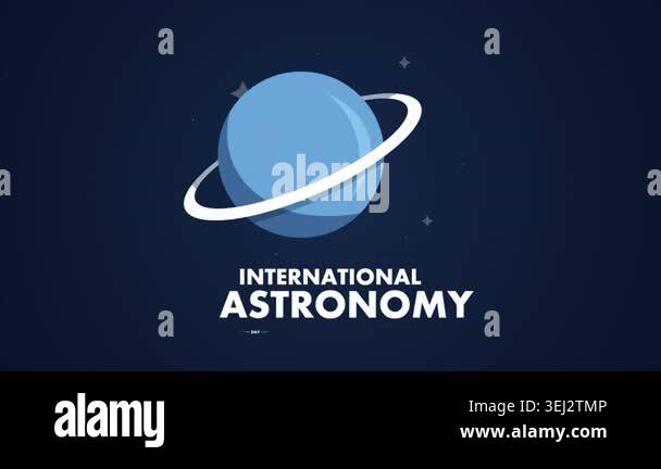Astronomy international day star planets, art video illustration Stock ...
