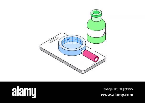 Get this amazing animated icon of medical research in modern style ...
