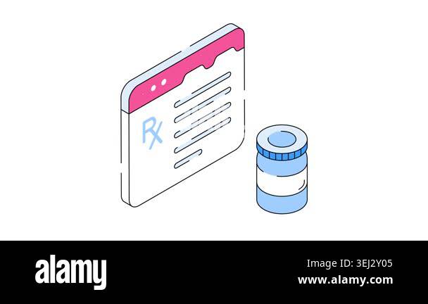 Take a look at this amazing animated icon of online prescription in ...