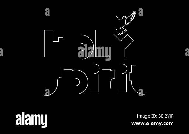 Pentecost Text Animation Holy Spirit Fire Typography with Cinematic ...