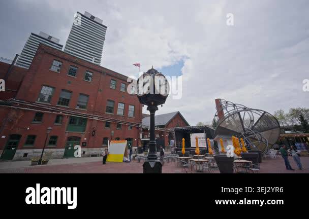 Historic Distillery District in Toronto showcasing urban architecture ...