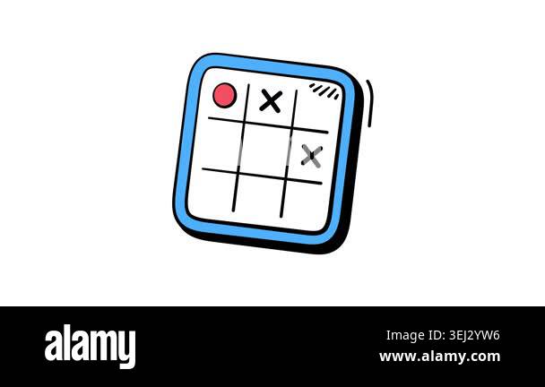 Take a look at this amazing doodle style animated icon of tic tac toe ...