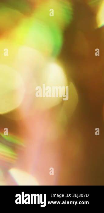 Vertical video. Blur prism light. Reflection ray. Gradient bokeh ...