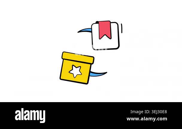 Take your hands on this creative animated icon of parcel return in ...