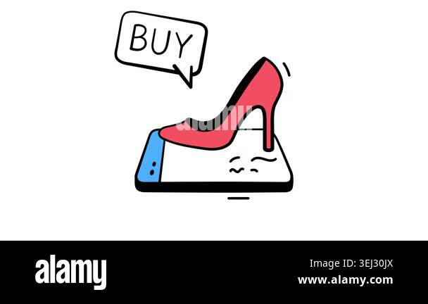 Take a look at this amazing hand drawn animated icon of online shopping ...