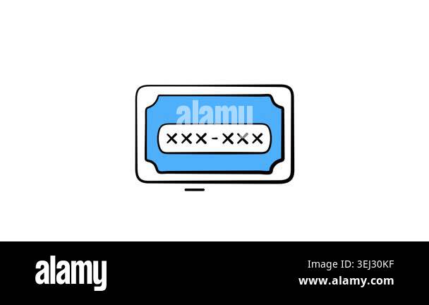 Code box animated icon symbolizing online discount and promotional ...