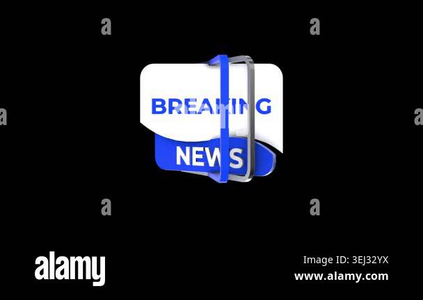Breaking News Animated Logo | Modern 3D News Intro Motion Graphics ...