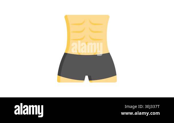 Checkout this amazing animated icon of abs workout animated icon, body ...