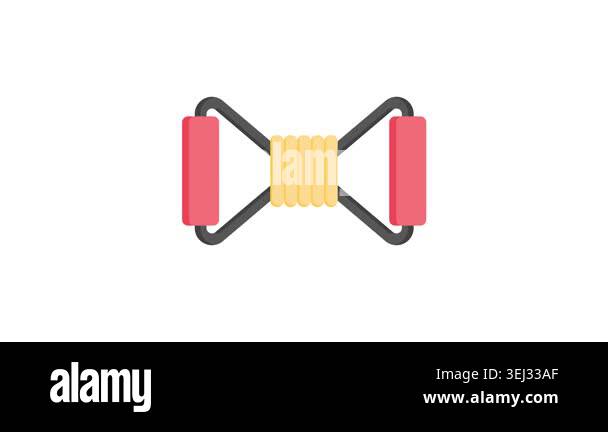Get this beautifully designed flat animated icon of chest expander ...