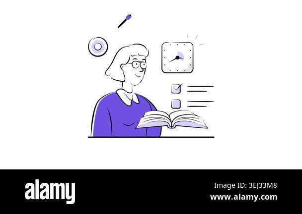 Student preparing academic assignment with focus and planning, modern ...