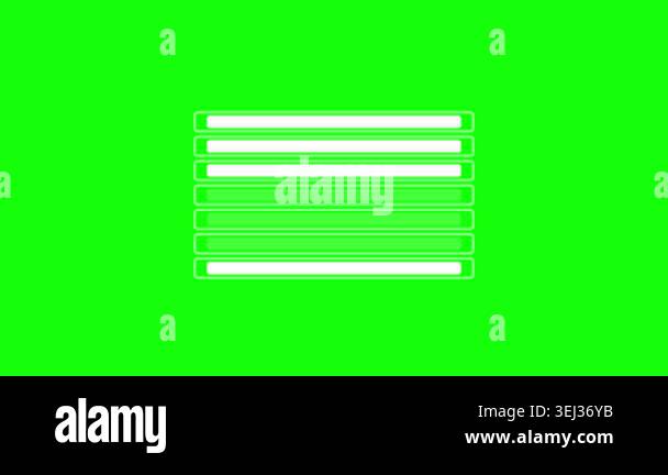 This abstract digital animation features a stack of horizontal bars ...