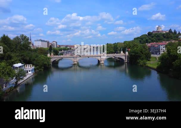 Ponte Umberto I Bridge Turin 4K Stock Video Footage - Alamy